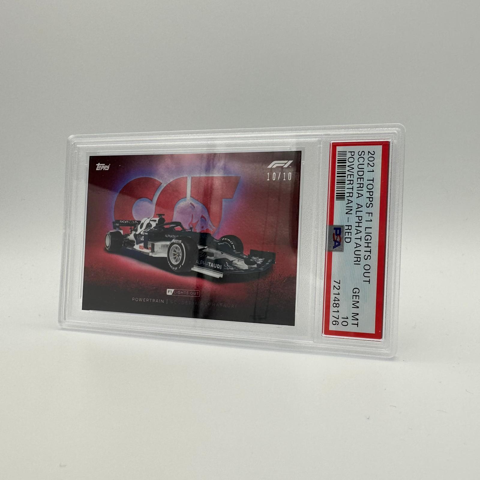 PSA 10 - 10/10 Alphatauri - Powertrain - Red Parallel – Authenticsgg