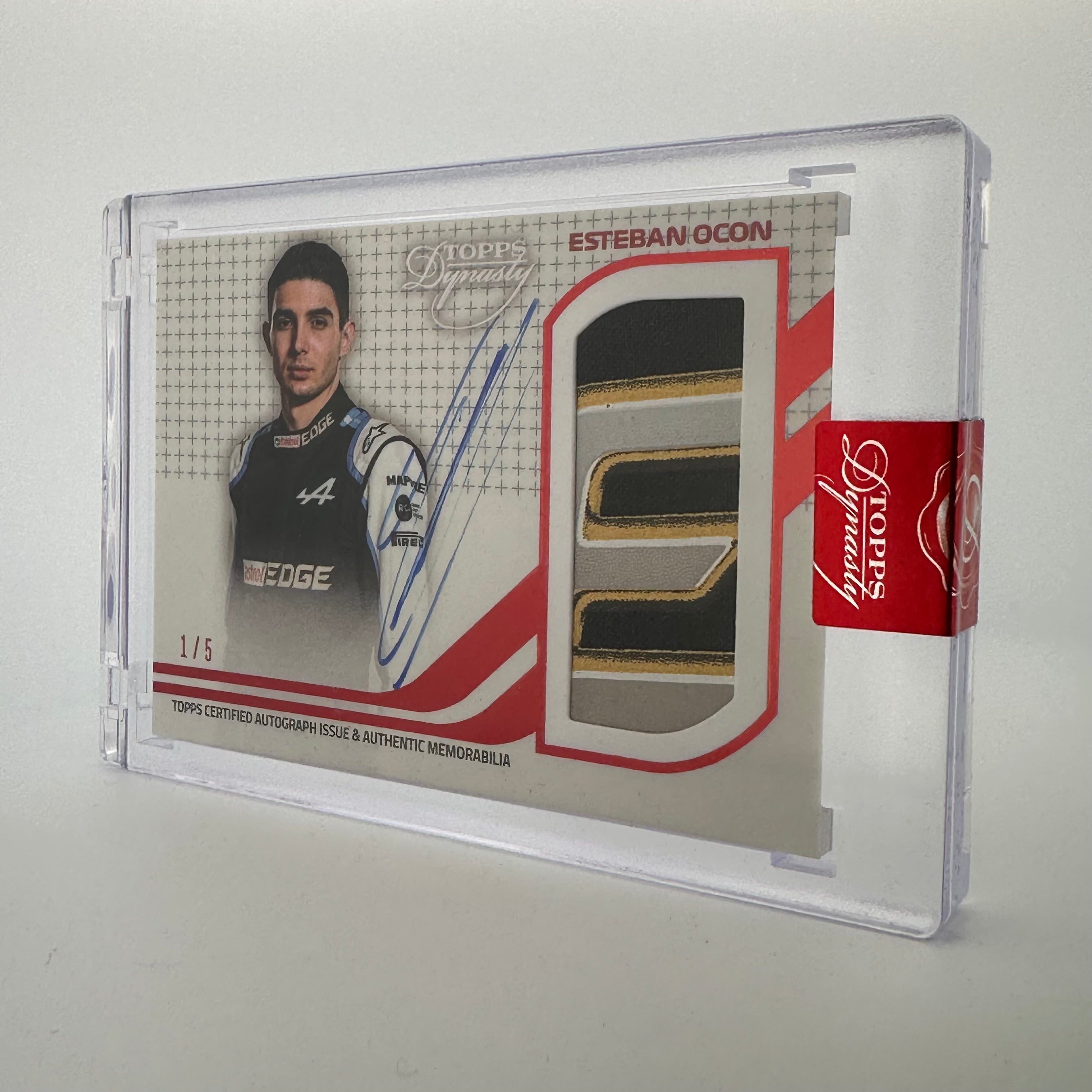 1/5 Red - Esteban Ocon - 2021 Dynasty Autograph Patch - #DAP-EOIII ...
