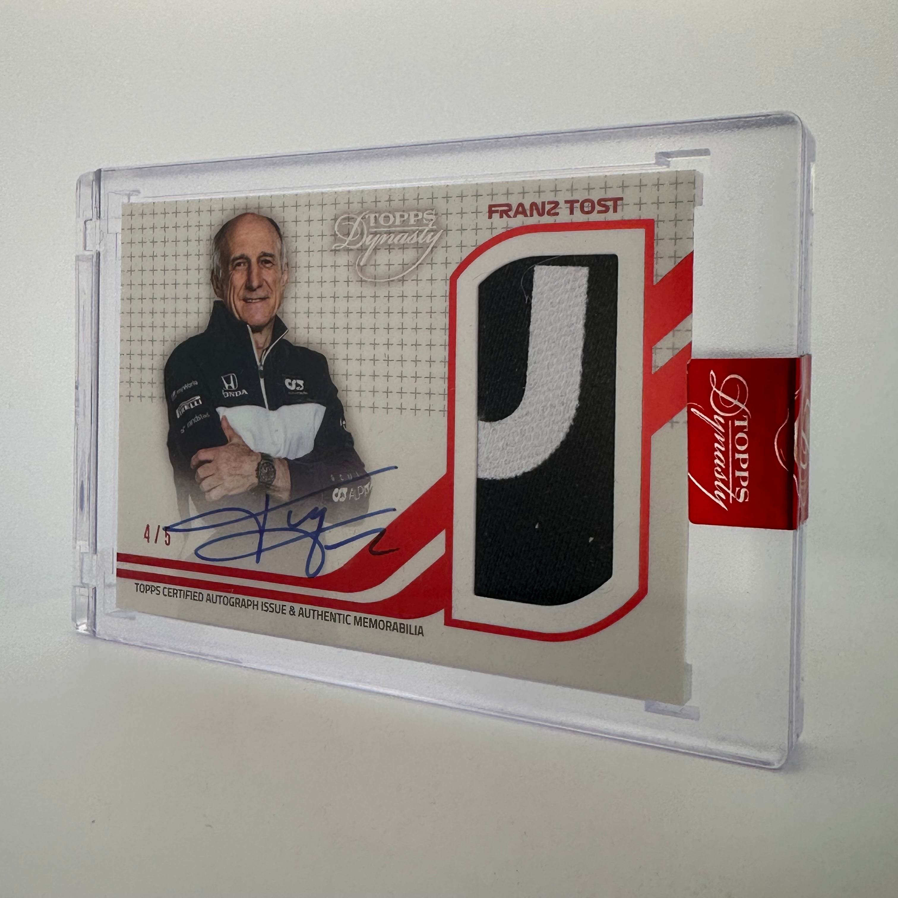4/5 Red - Franz Tost - 2021 Dynasty Autograph Patch - #DAP-FTII ...