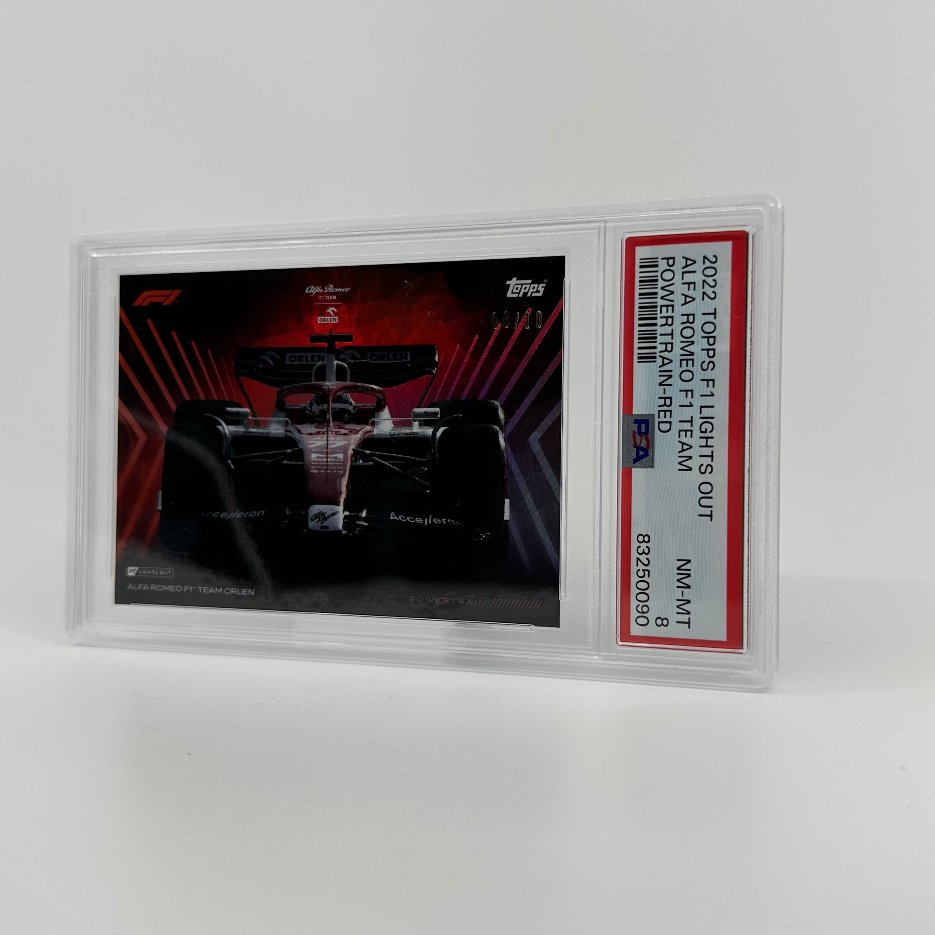 PSA 8 - 08/10 - Alfa Romeo F1 Team - Powertrain - Red – Authenticsgg