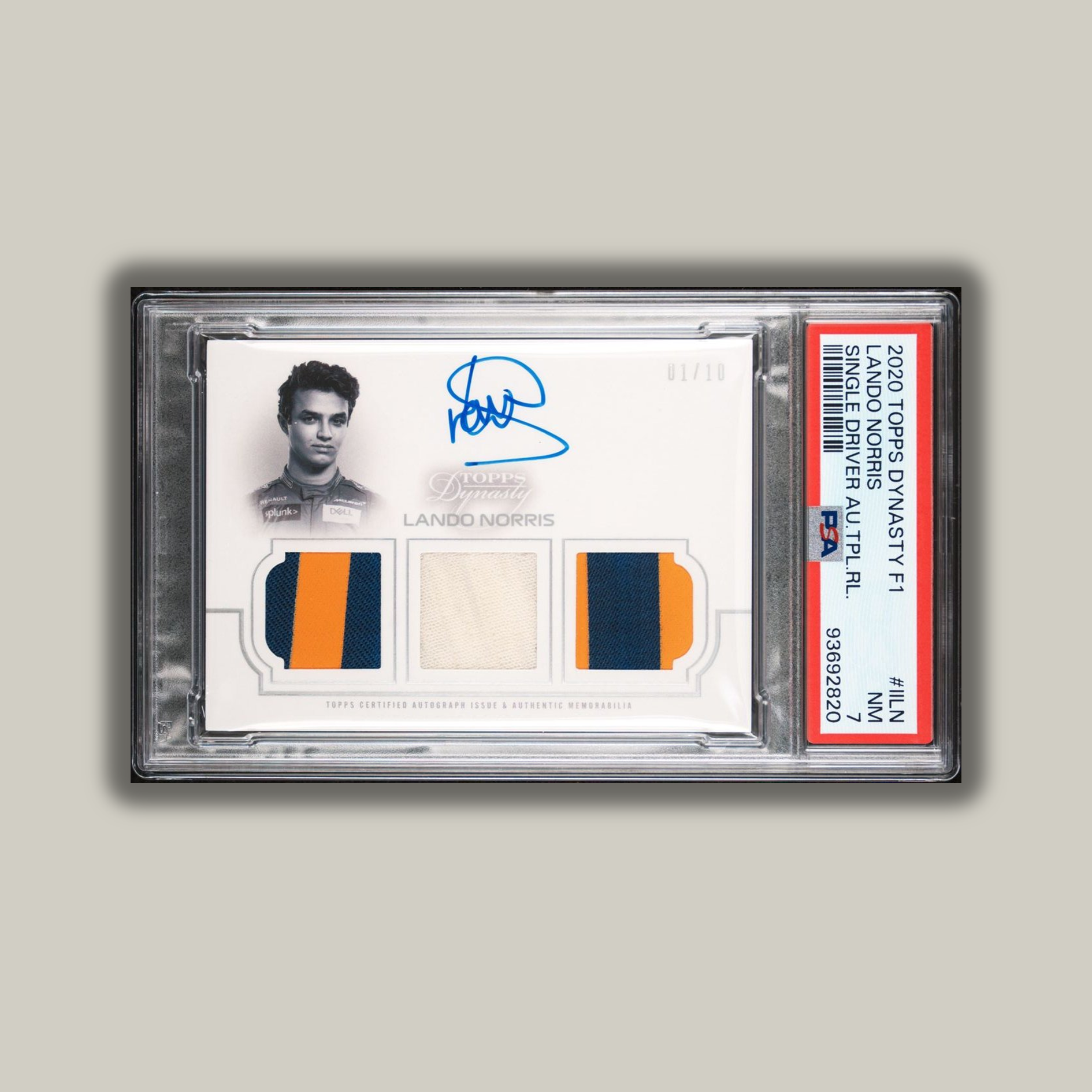 PSA 7 - 01/10 - Lando Norris - MCLaren F1 Team #4 - Dynasty Autograph ...