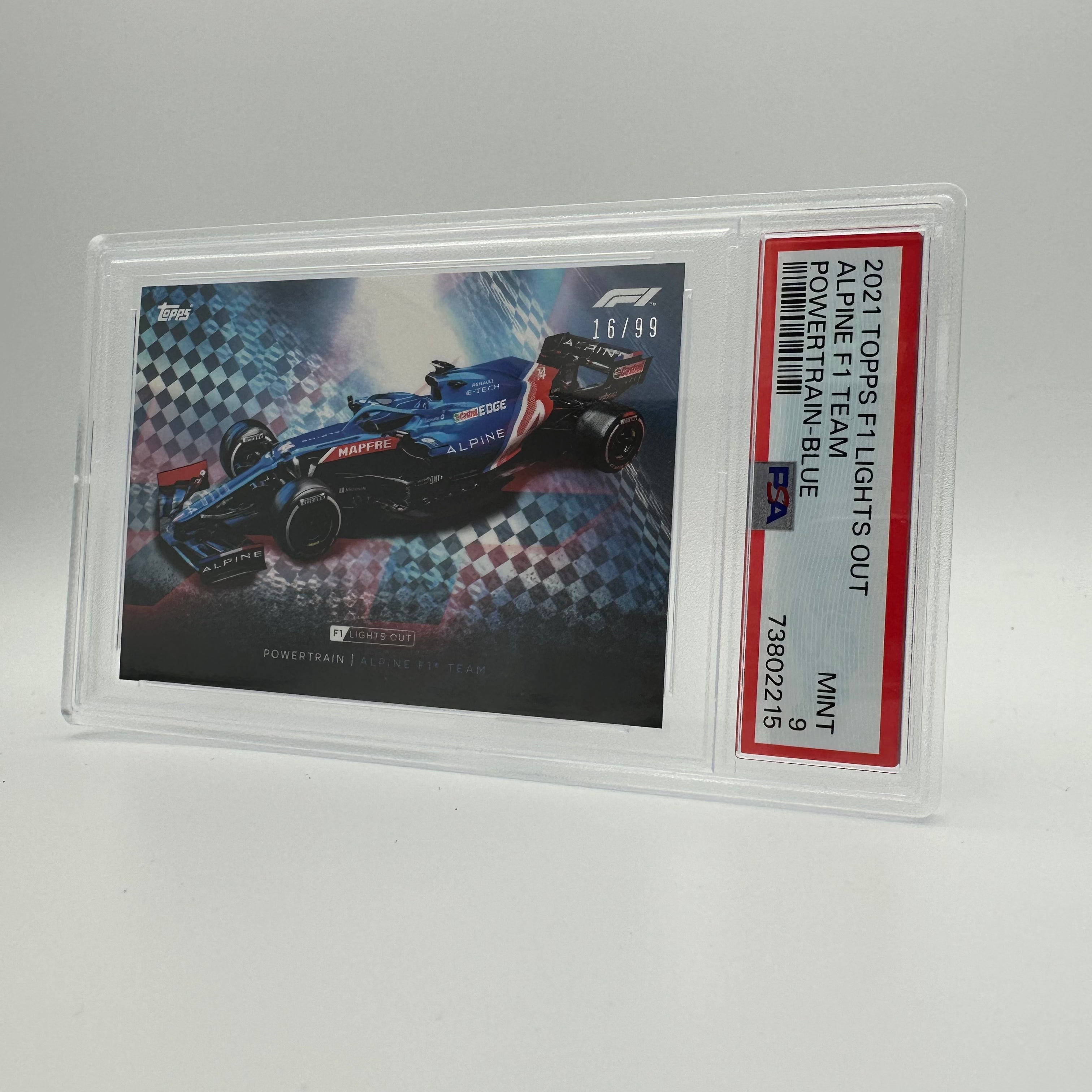 PSA 9 - 16/99 ALPINE F1 TEAM - POWERTRAIN - BLUE – Authenticsgg