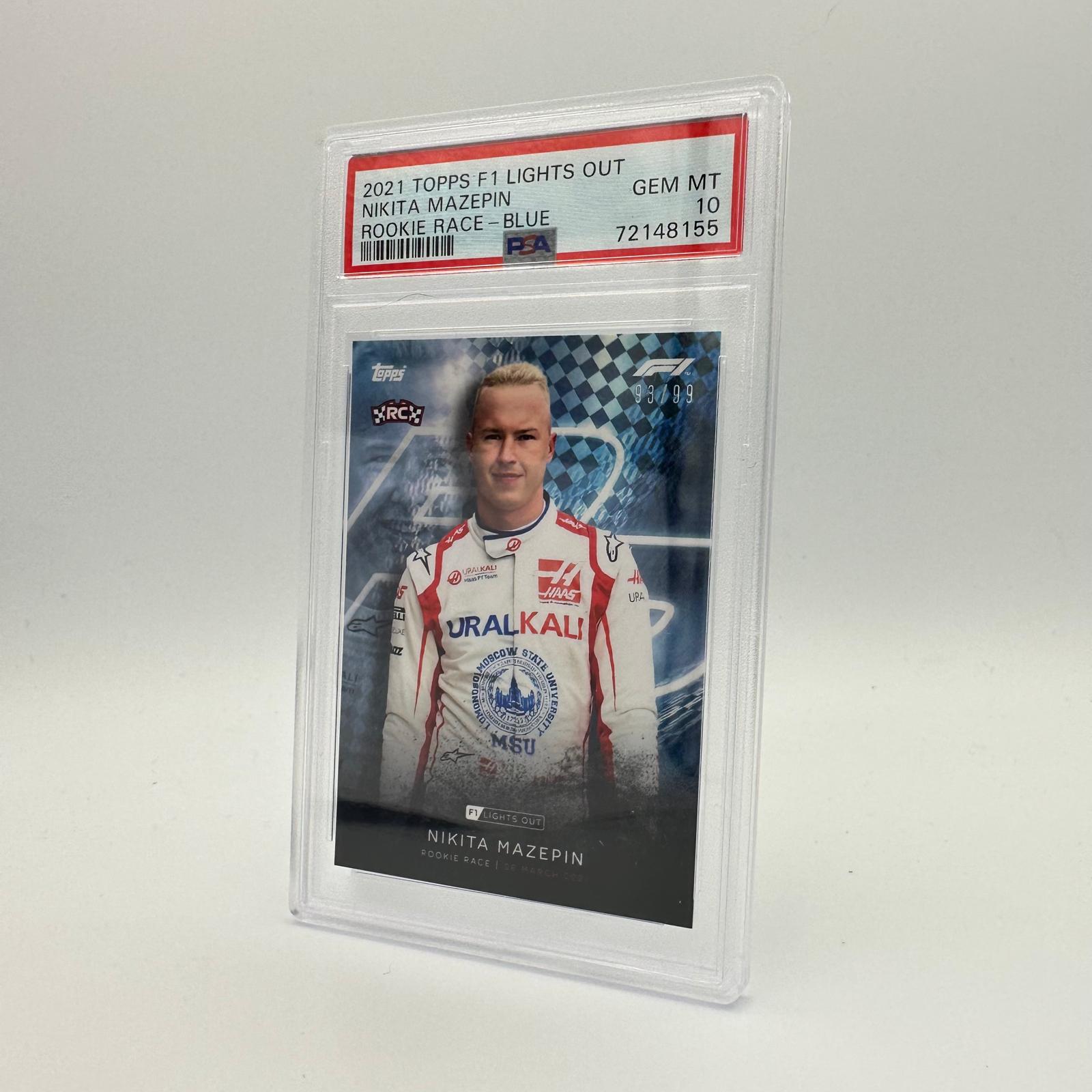 PSA 10 - 93/99 Nikita Mazepin - Rookie Race – Authenticsgg