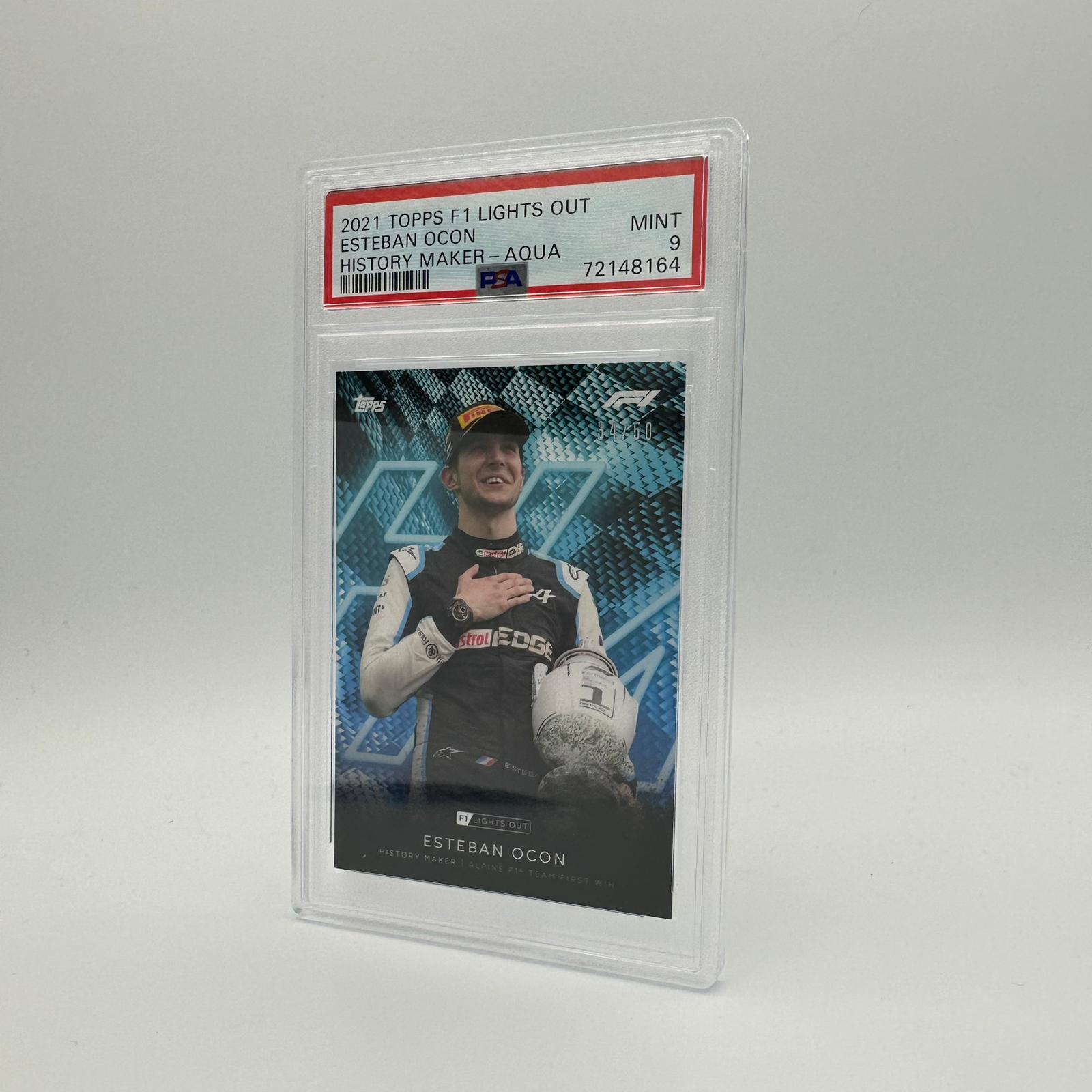 PSA 9 - 34/50 Esteban Ocon - History Maker – Authenticsgg