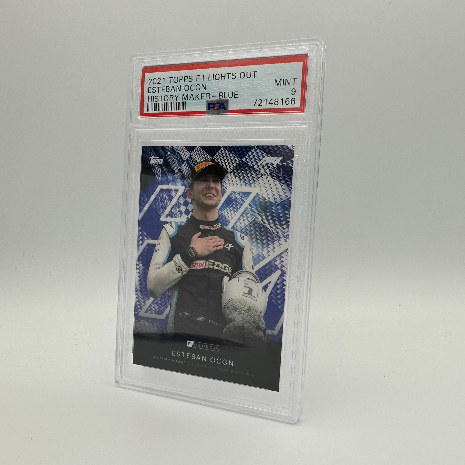 PSA 9 - 42/99 Esteban Ocon - History Maker – Authenticsgg